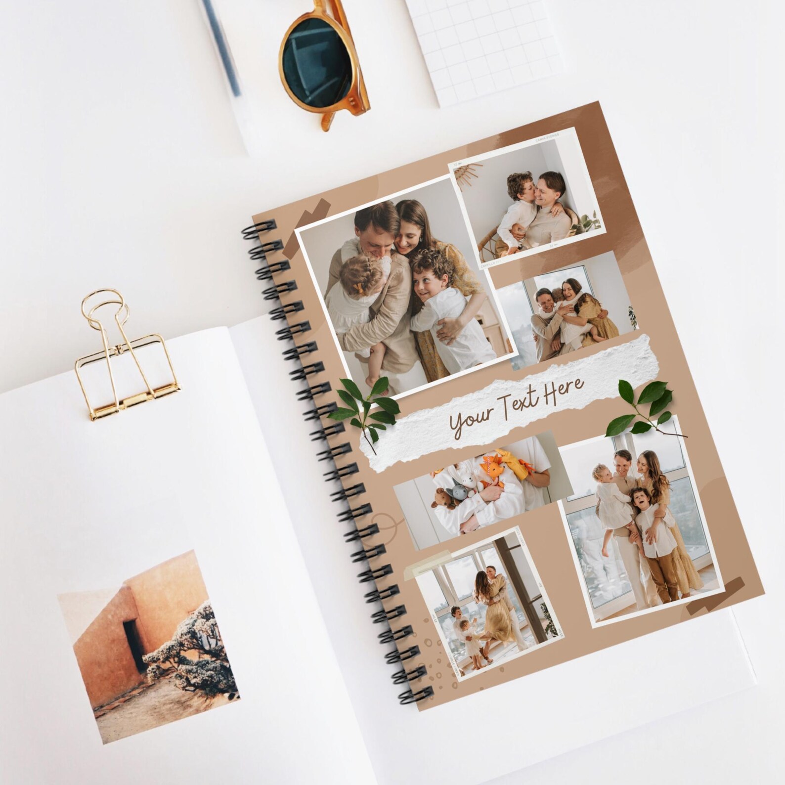 Customized Notebook With Photo Collage Personalized Spiral Notebook ...