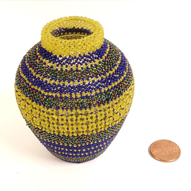 Beaded Vase - Etsy