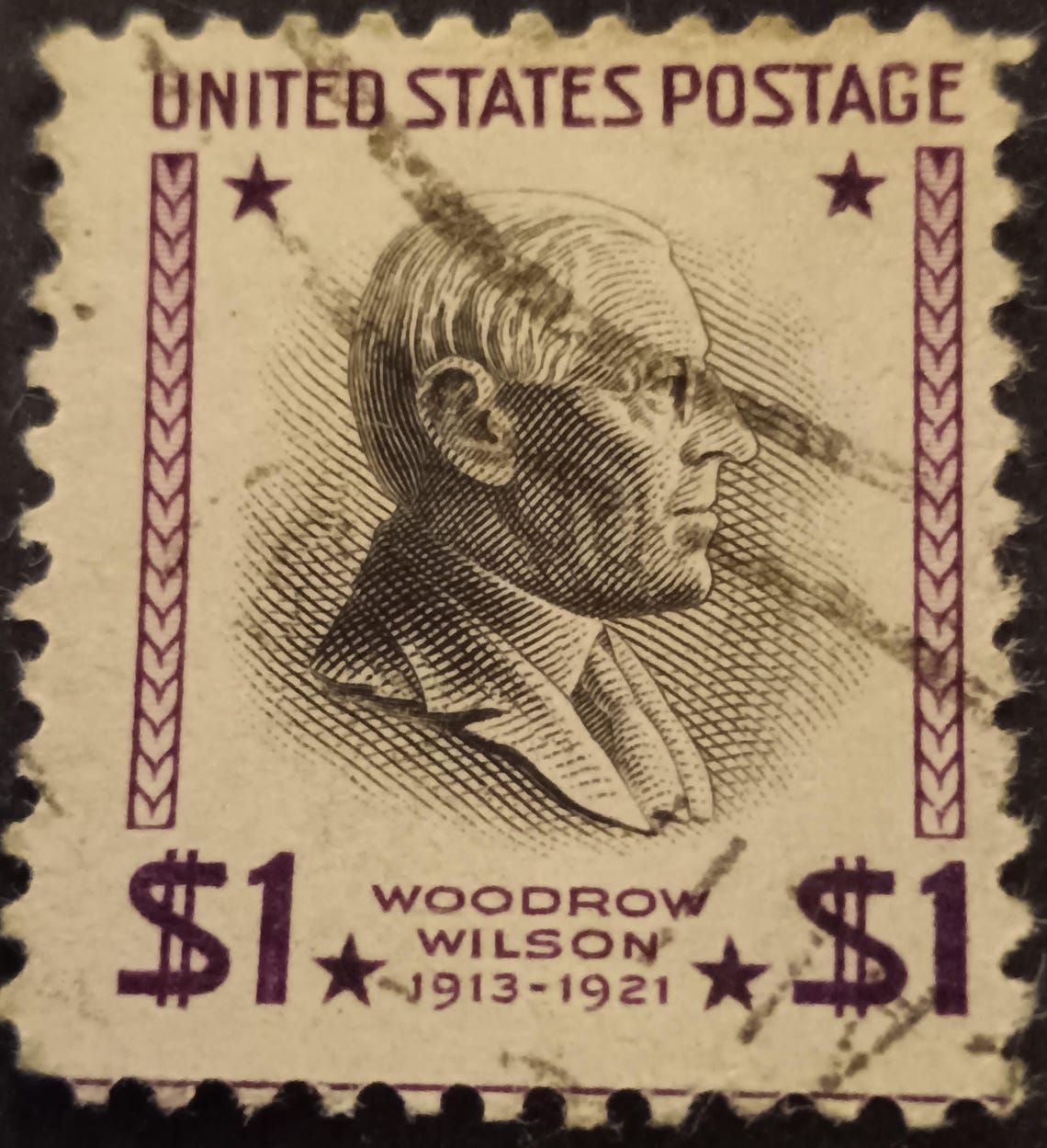 Vintage USA Stamp. United States Postage.early 1900's. Woodrow Wilson ...