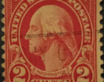George Washington Red 2 Cent Stamp 1928 - Etsy
