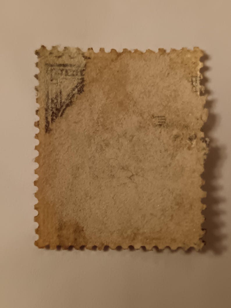 Vintage Queen Victoria Stamp. 1800's. One Penny. Purple. Used Condition ...