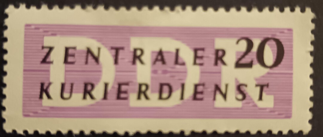 Vintage German Democratic Republic Stamp. 'zentraler Kurierdienst - 20 ...