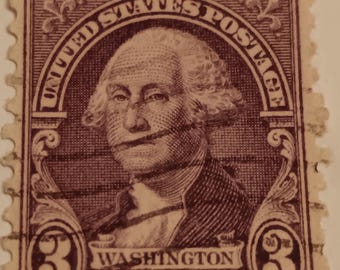 Vintage Rare US George Washington 3 Cents Stamp, Used, #12 - Etsy