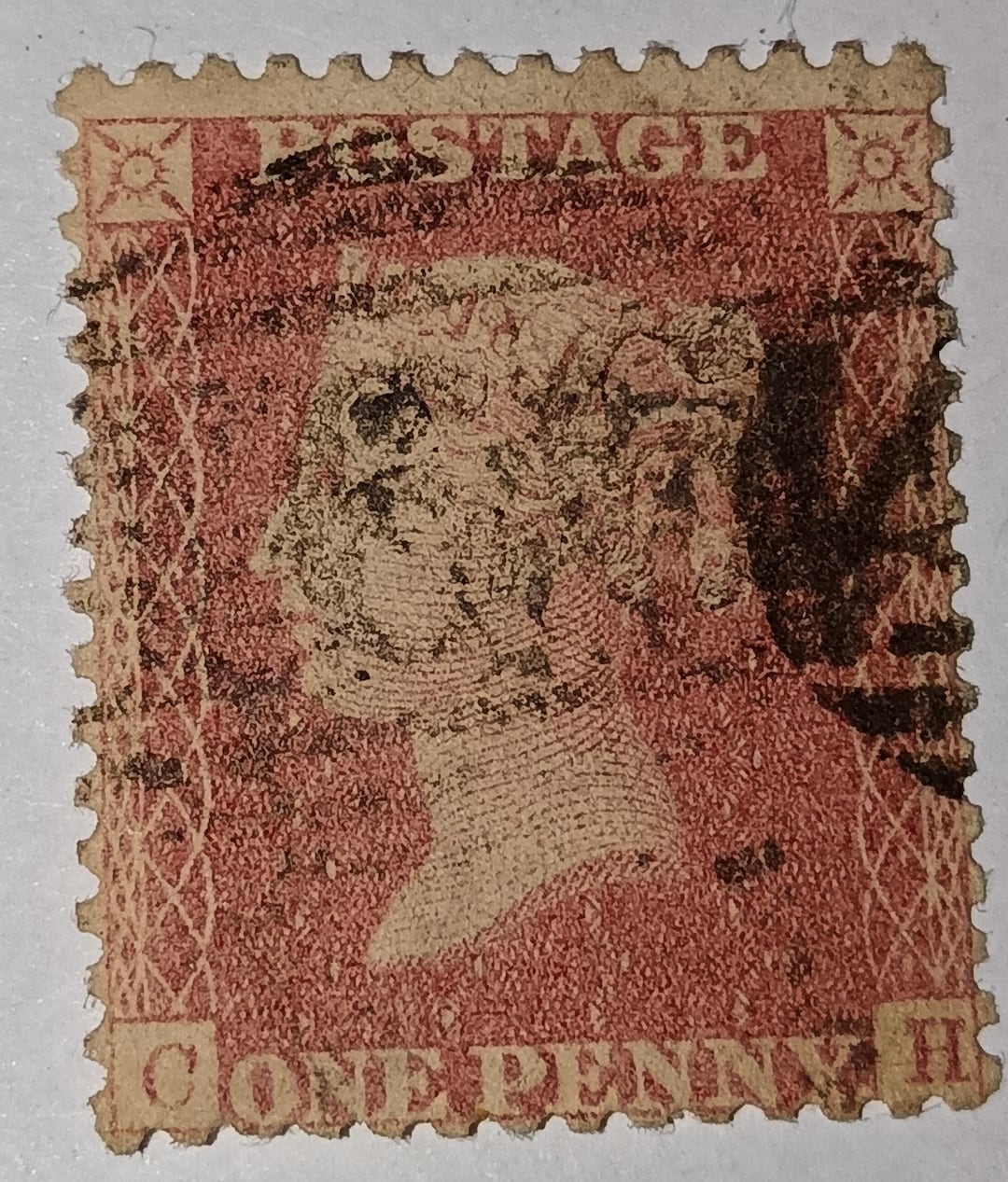 Vintage British Stamp. Queen Victoria One Penny Red. 1840-1901. Good ...