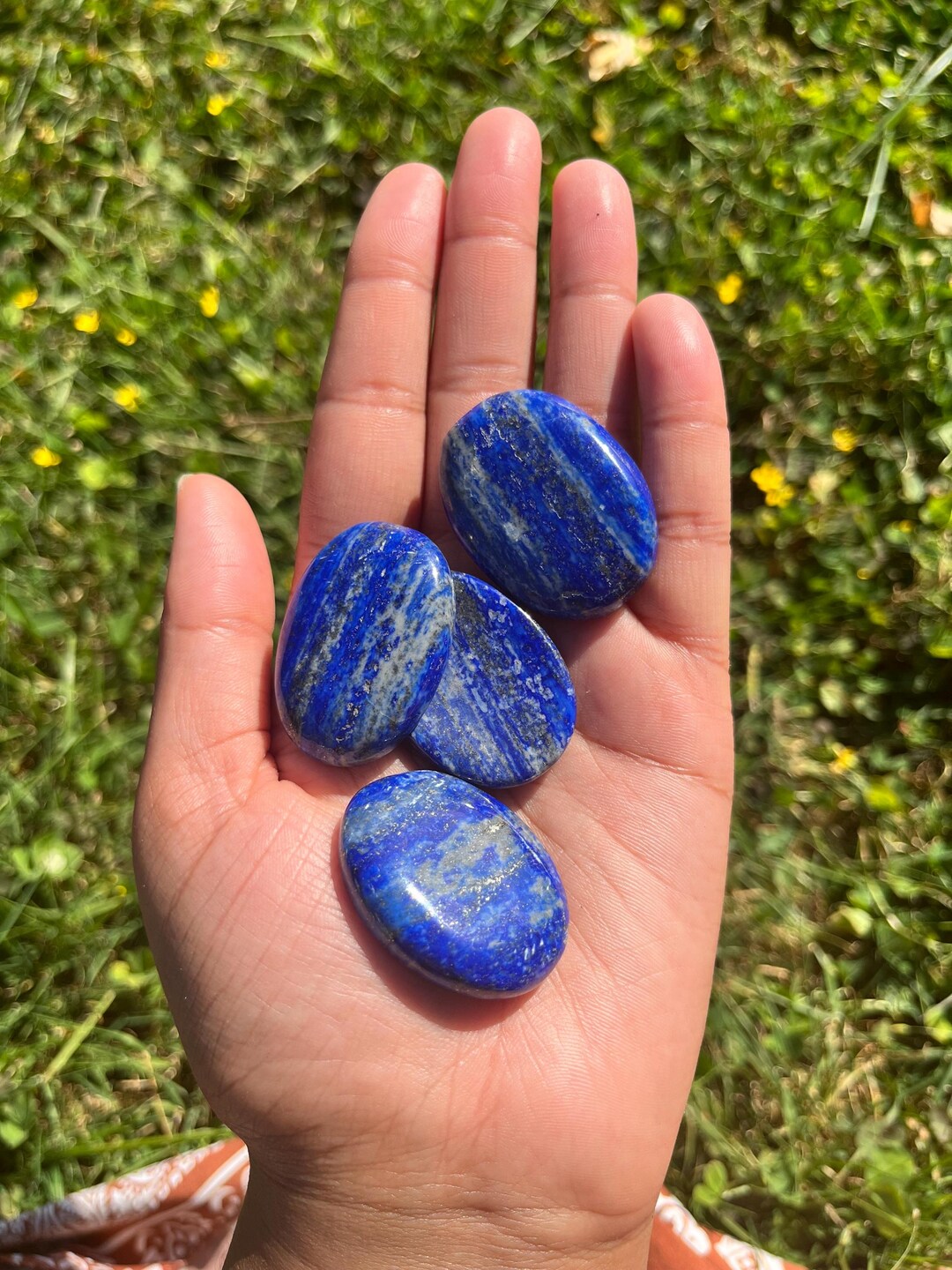 Lapis Lazuli Worry Stone Third Eye Chakra Throat Chakra Chakra Stones ...