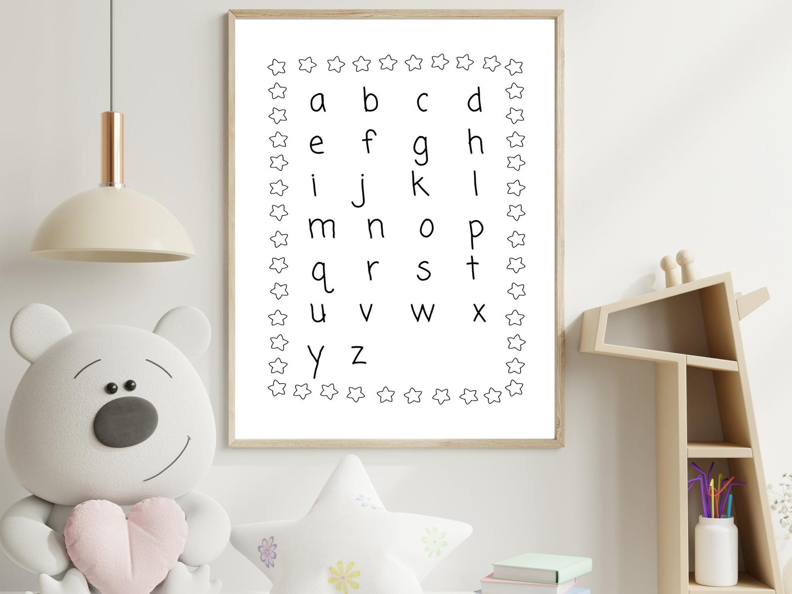 Alphabet Illustration Letter Size Printable, ABC Letters Drawings Black ...
