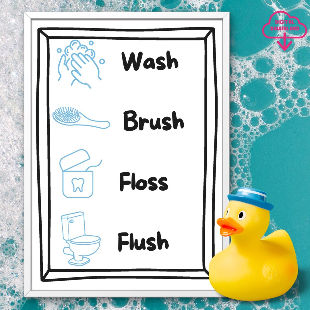 Funny Bathroom Wall Art Decor Aesthetic Trendy Toilet Restroom ...