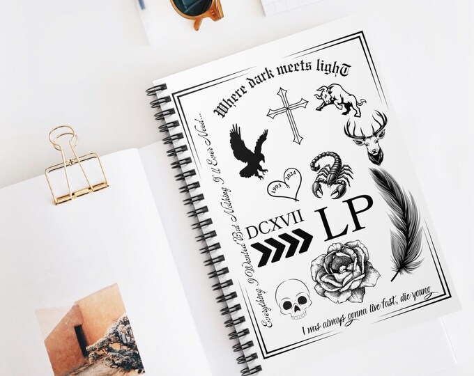 Liam Payne One Direction Notebook Tattoo Art Inspired Design 1993-2024 ...