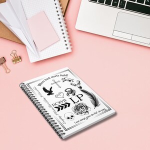 Liam Payne One Direction Notebook Tattoo Art Inspired Design 1993-2024 ...