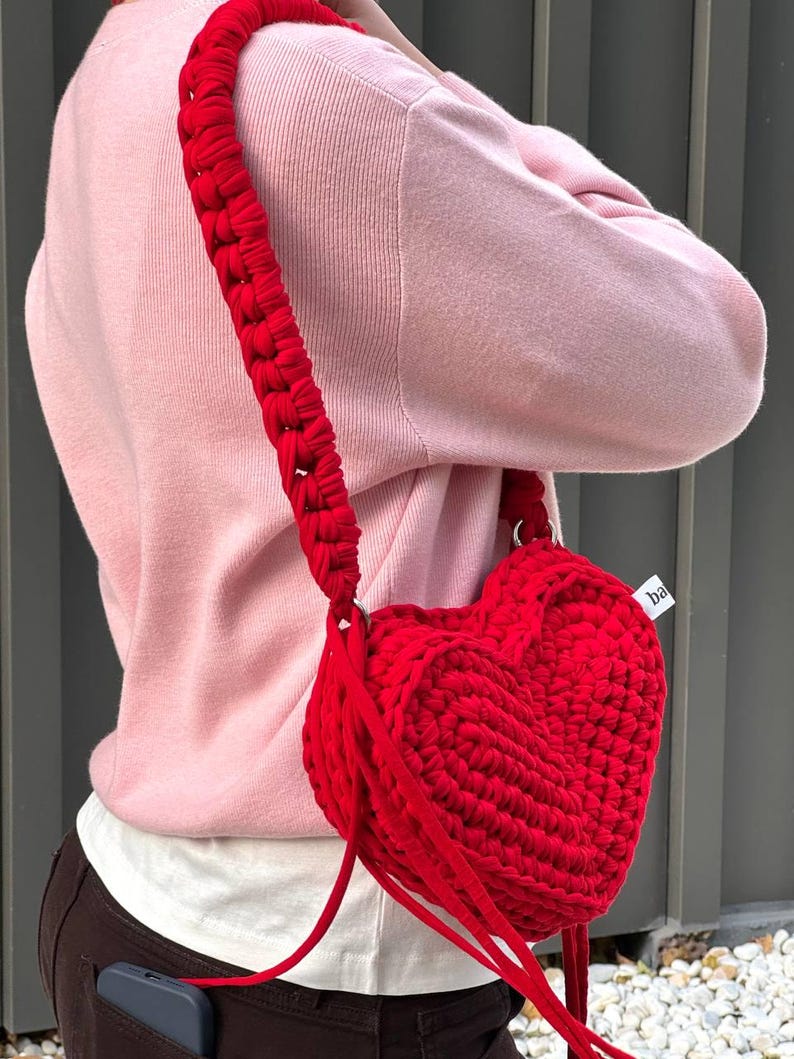 HEART Valentines Bag Crochet Pattern: Beginner-friendly English Video ...