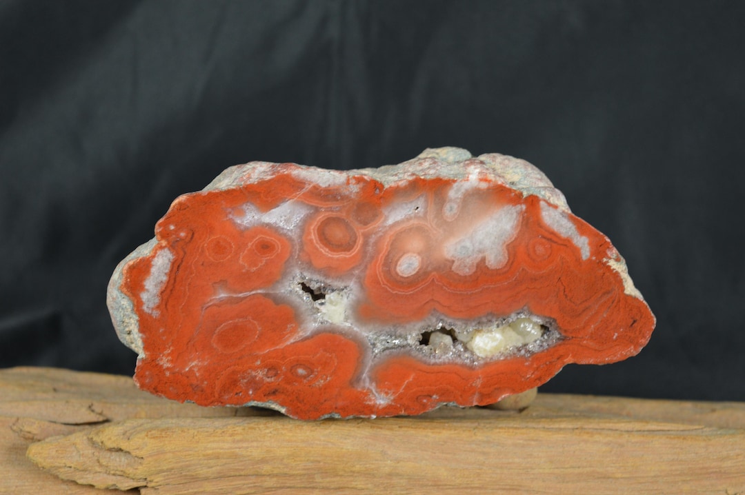 Stunning Large Dulcote Agate Specimen With Quartz and Calcite From ...