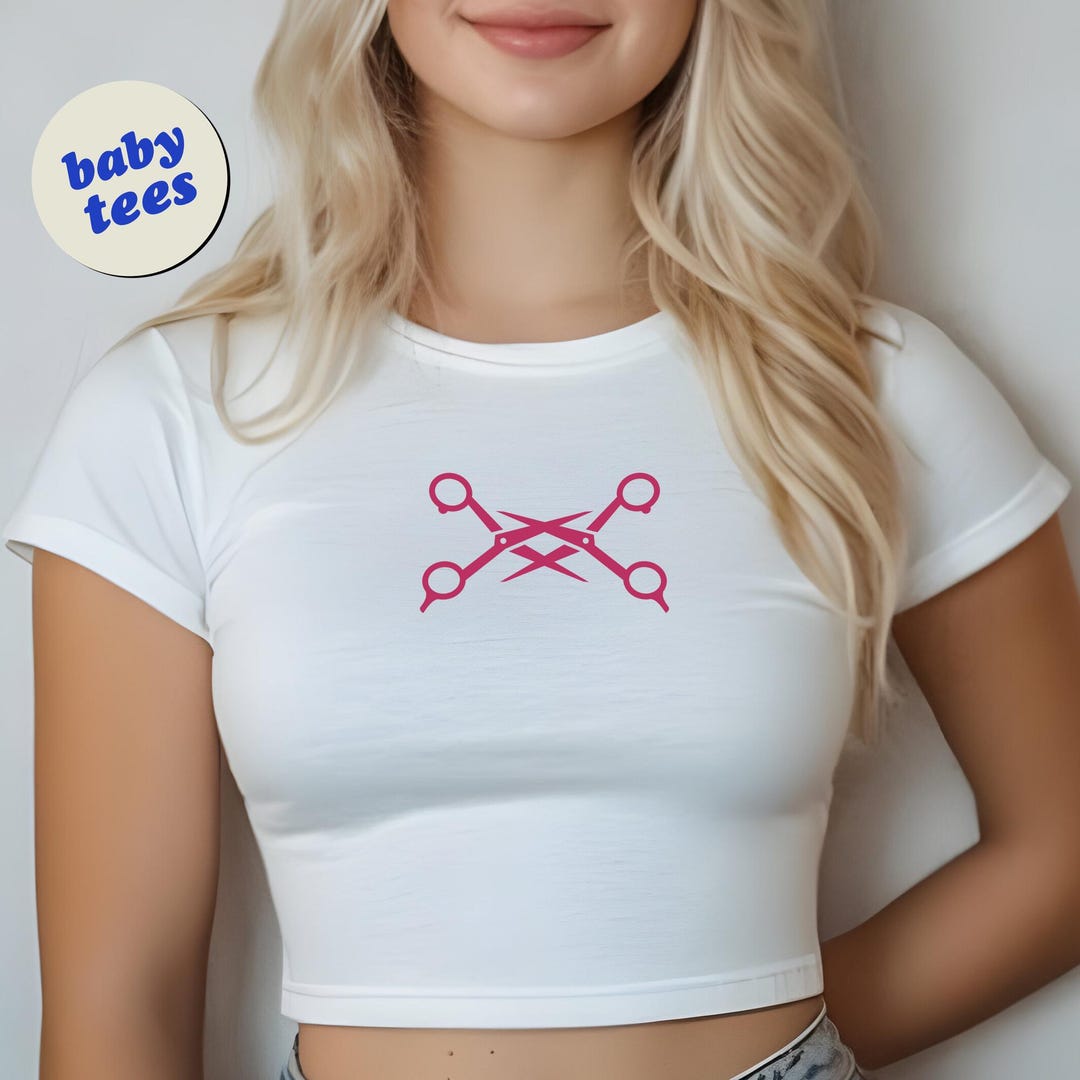 Lesbian Pride Scissors LGBTQ WLW Female Signs Pride Month Y2k Baby Tee ...