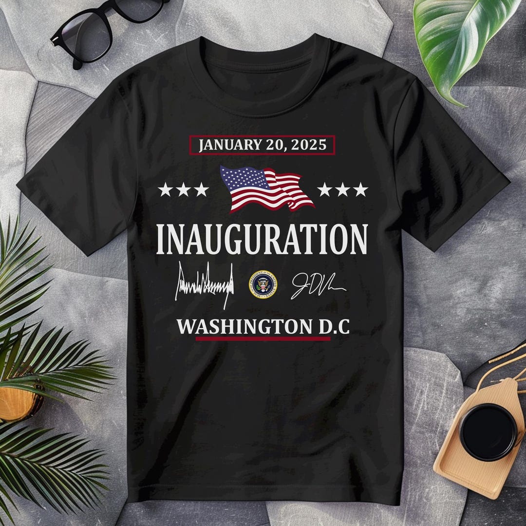 Donald Trump & J.D. Vance 2025 Inauguration T-shirt Show Your Support ...