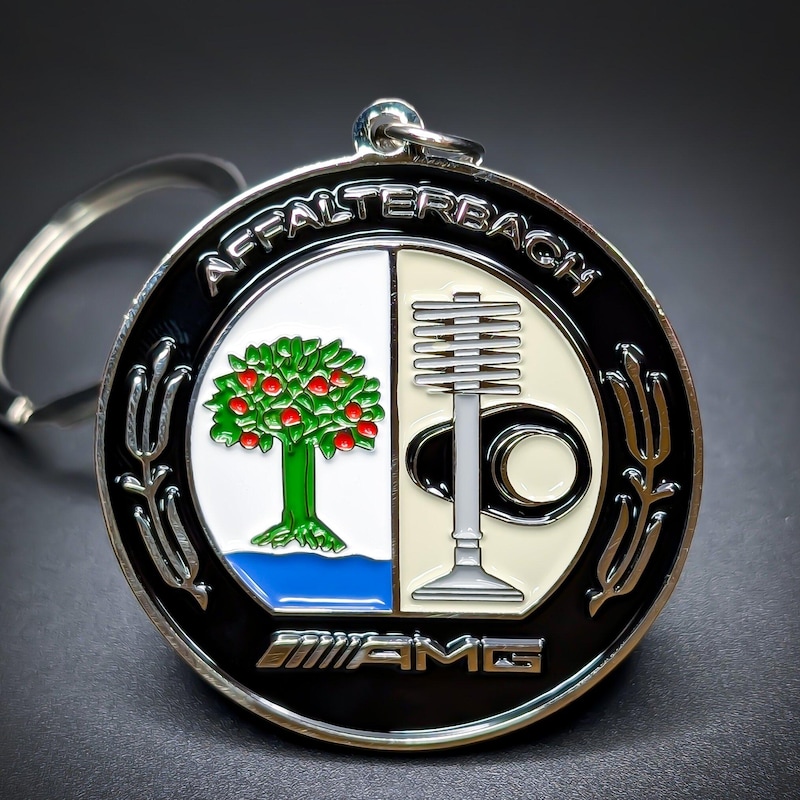 White Mercedes Key Chain - Etsy