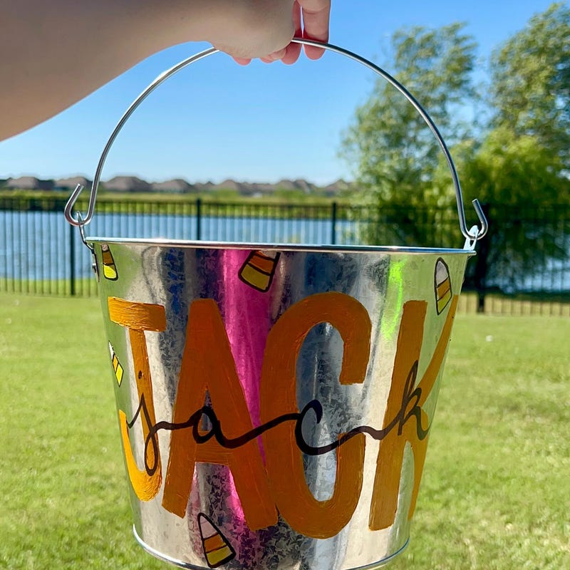Halloween Bucket - Etsy