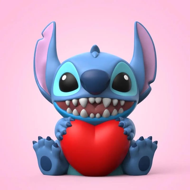 Stitch Holding a Heart - Etsy