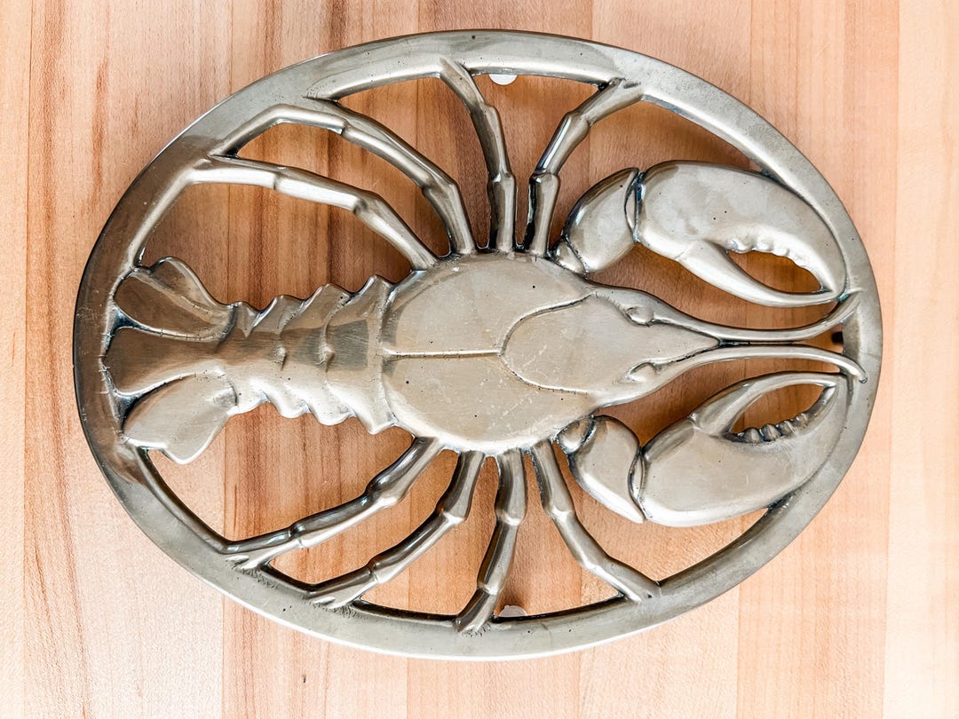 Vintage Gorham Brass 1983 Lobster Trivet - Etsy