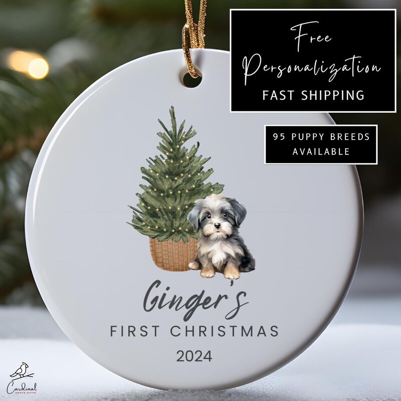 Dogs First Christmas - Etsy