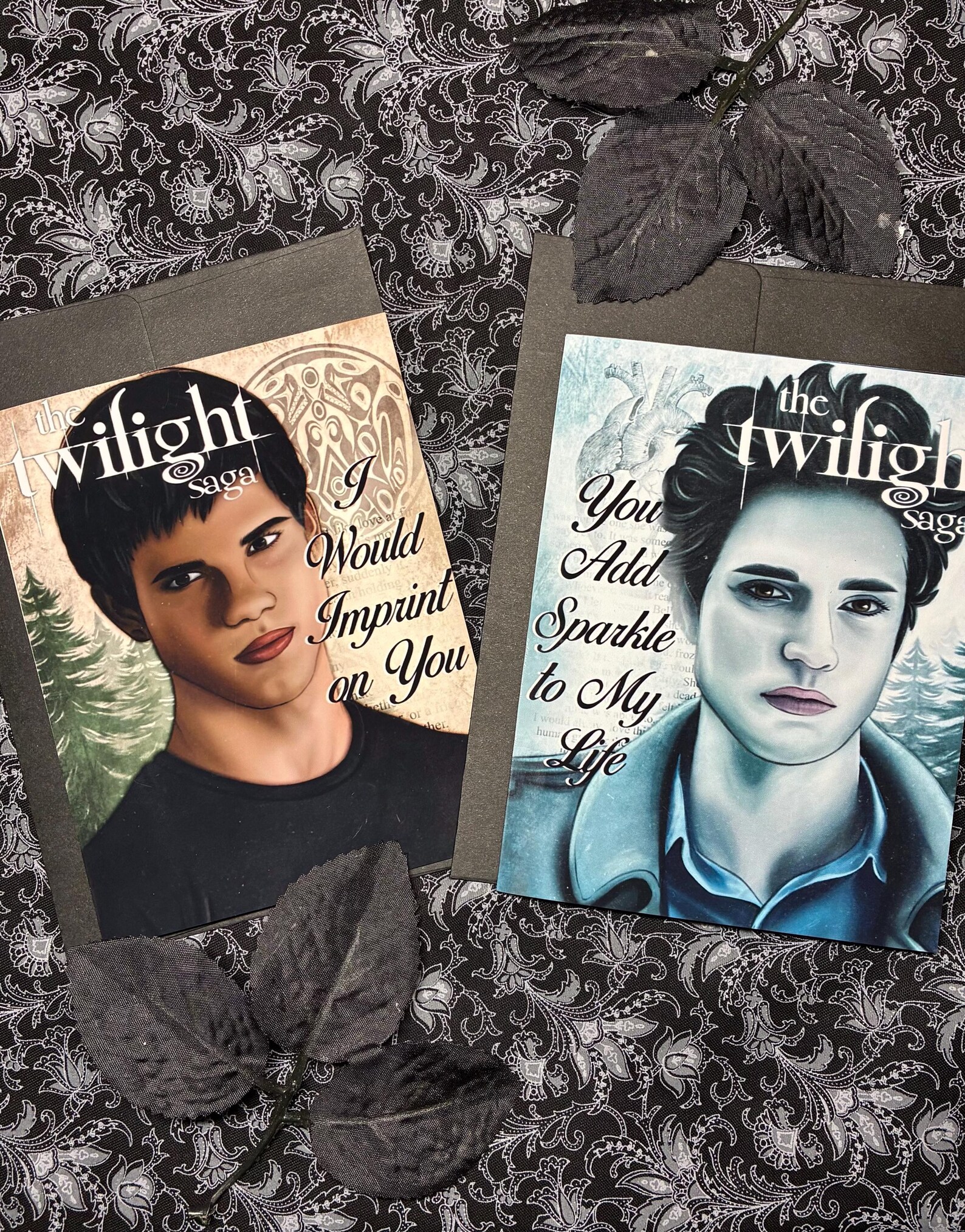 Twilight Valentines Day Card L Funny Valentine Edward Cullen and Jacob ...