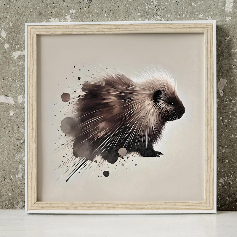 Porcupine Art - Etsy