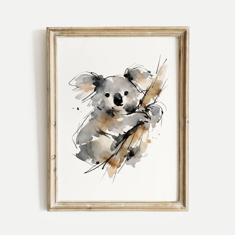 Koala Abstract Painting - Etsy