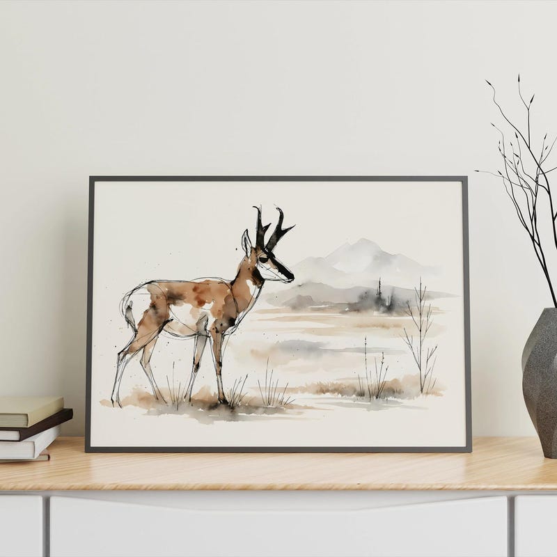 Antelope Poster - Etsy