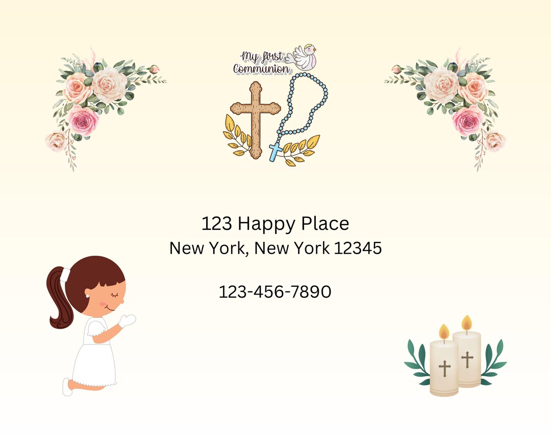My First Communion Celebration! - Etsy