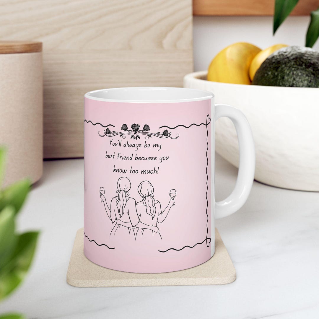 Best Friends Ceramic Mug, Cute Gift for Coffee Lovers, Friendship Mug ...