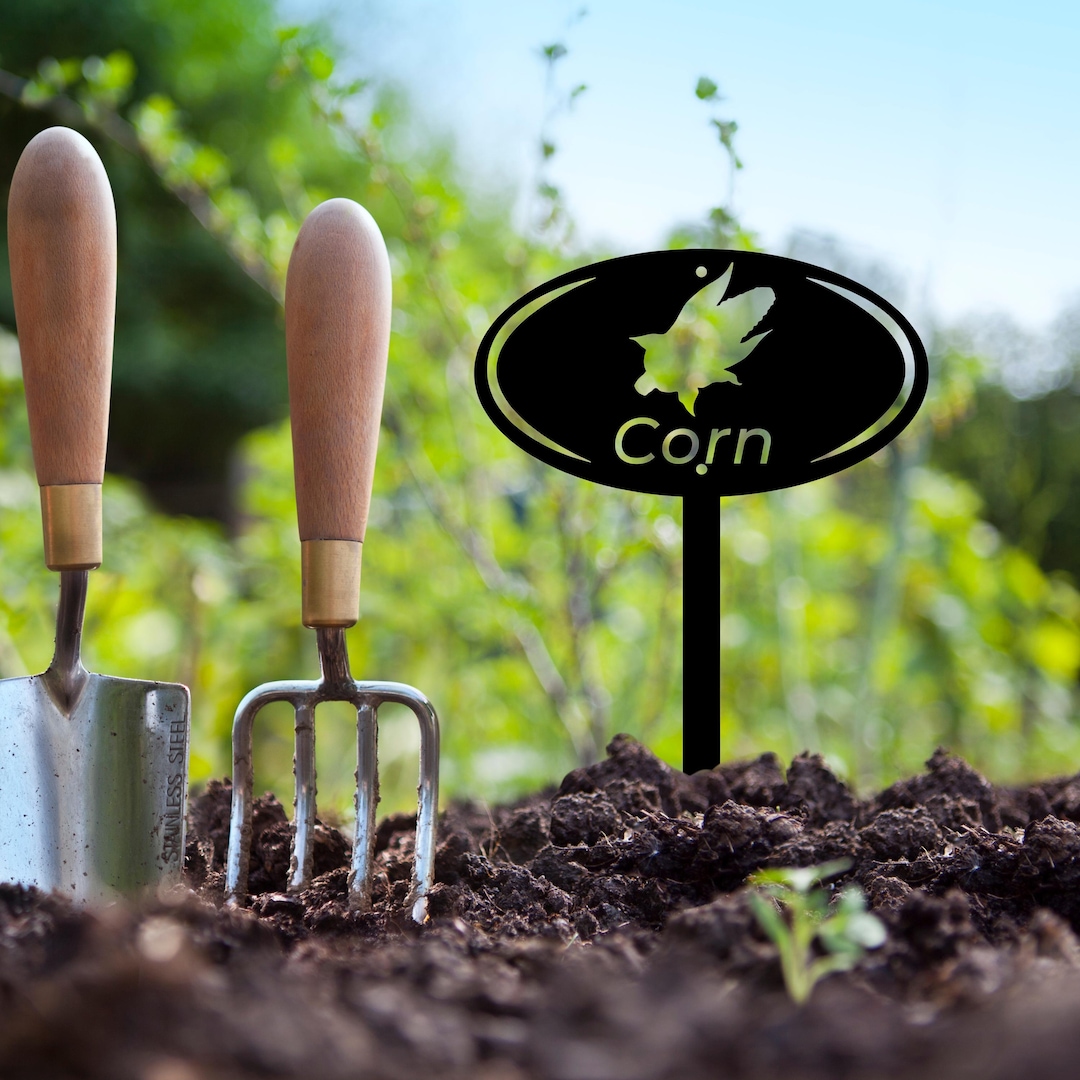 Outdoor Metal Garden Signs Plant Markers Raised Bed Tags Weatherproof ...