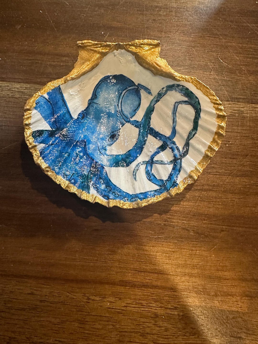 Handcrafted Decoupaged Osyter Shells and Scallop Shells - Etsy