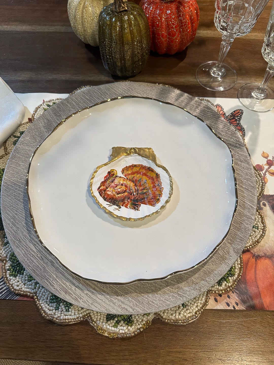 Handcrafted Decoupaged Osyter Shells and Scallop Shells - Etsy