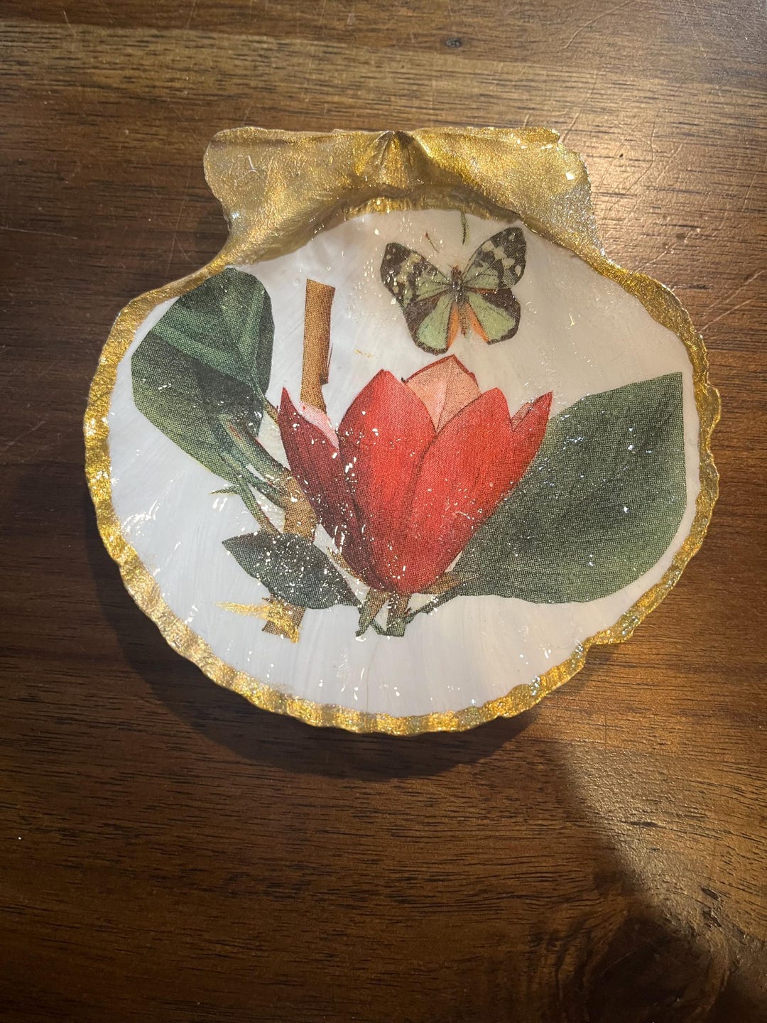 Handcrafted Decoupaged Osyter Shells and Scallop Shells - Etsy