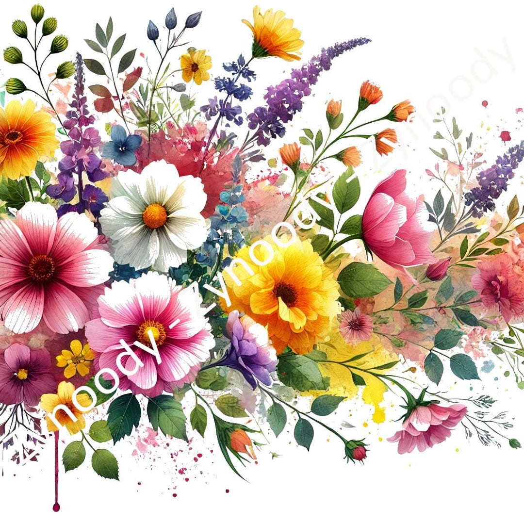 Autumn Flowers Art, Transparent PNG, High Quality Clip, Creative Card ...