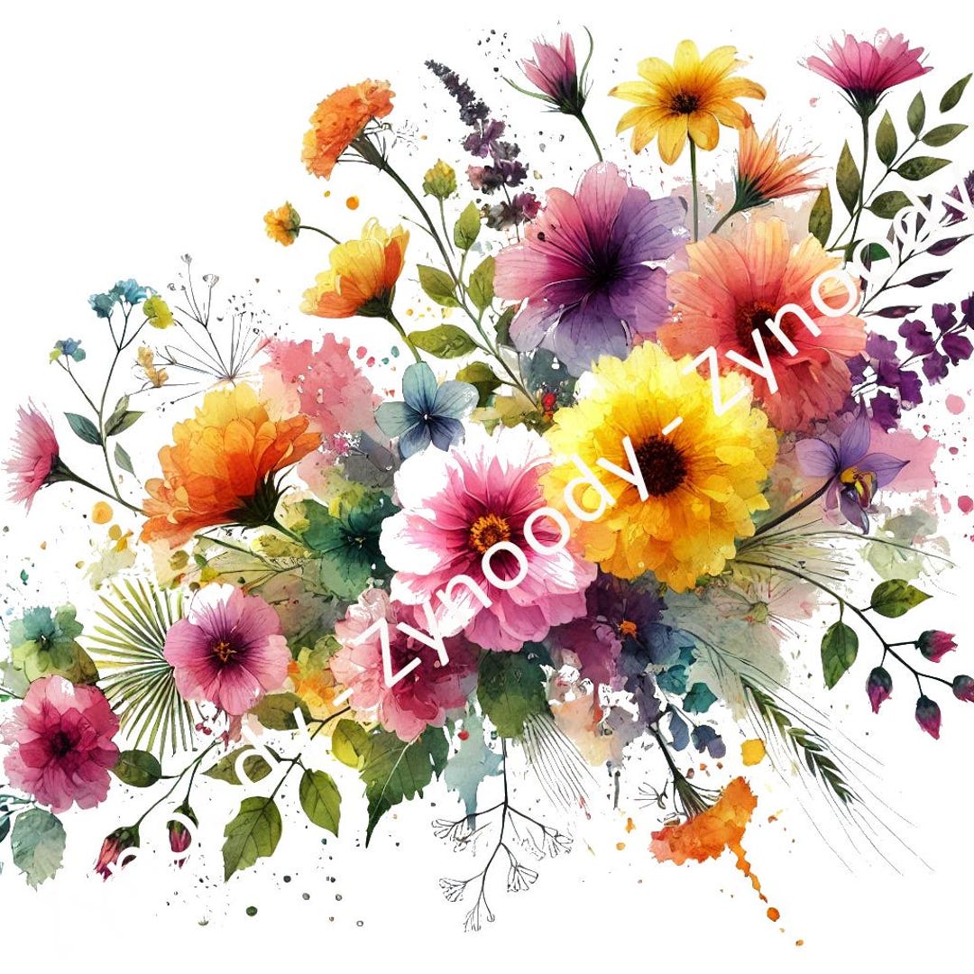 Autumn Flowers Art, Transparent PNG, High Quality Clip, Creative Card ...