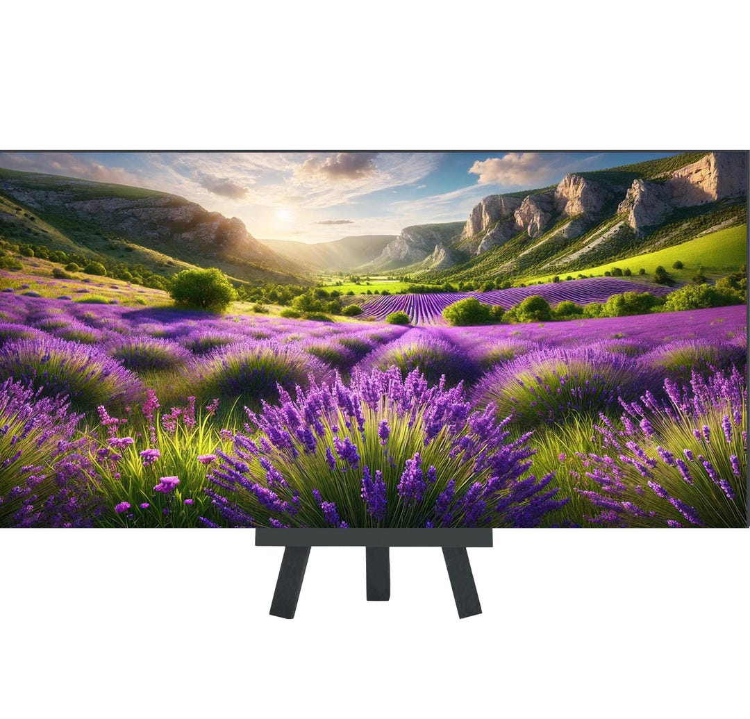 Lavender Field 30x15 Cm With Free Wooden Easel – Soothing Provençal ...