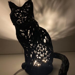 Magical Black Cat Night Light – Cozy LED Lamp for Cat Lovers, Cute ...