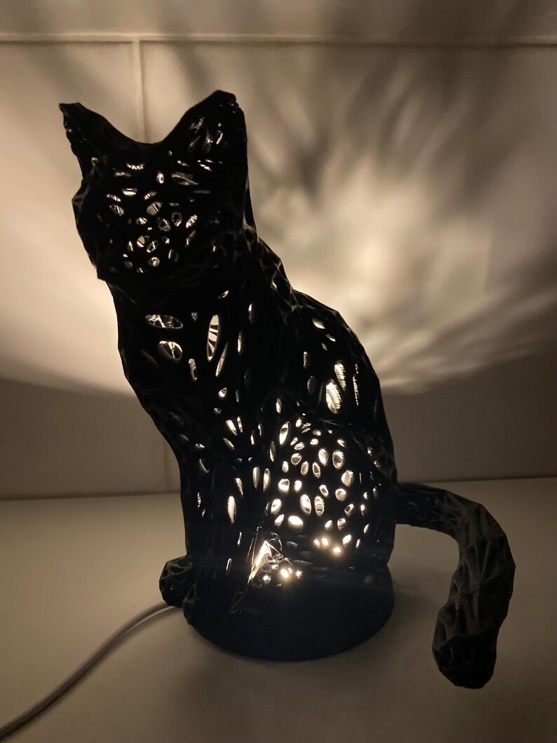 Magical Black Cat Night Light – Cozy LED Lamp for Cat Lovers, Cute ...