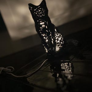 Magical Black Cat Night Light – Cozy LED Lamp for Cat Lovers, Cute ...