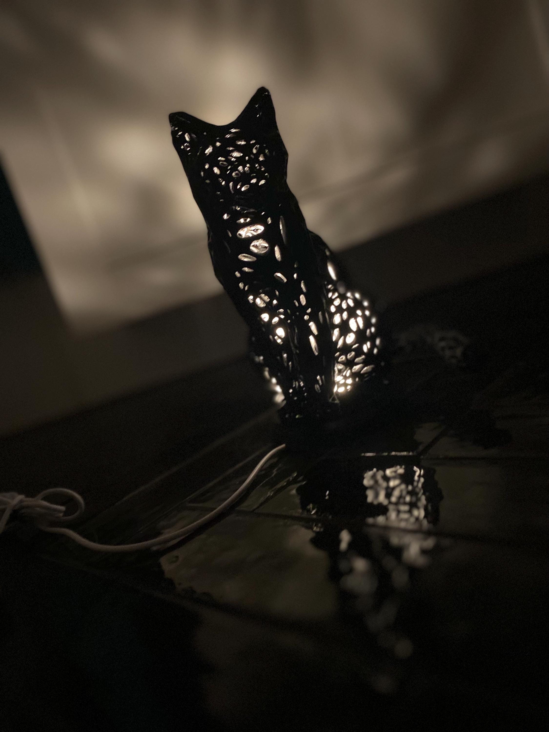 Magical Black Cat Night Light – Cozy LED Lamp for Cat Lovers, Cute ...