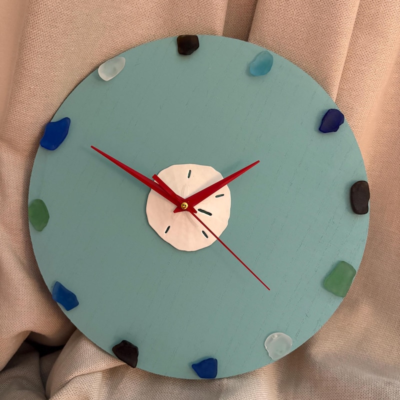 Sea Glass Clock - Etsy