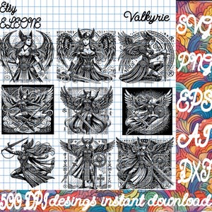 Valkyrie Vector Art – SVG, Png, DXF, Ai, EPS Cutting Files for Laser ...
