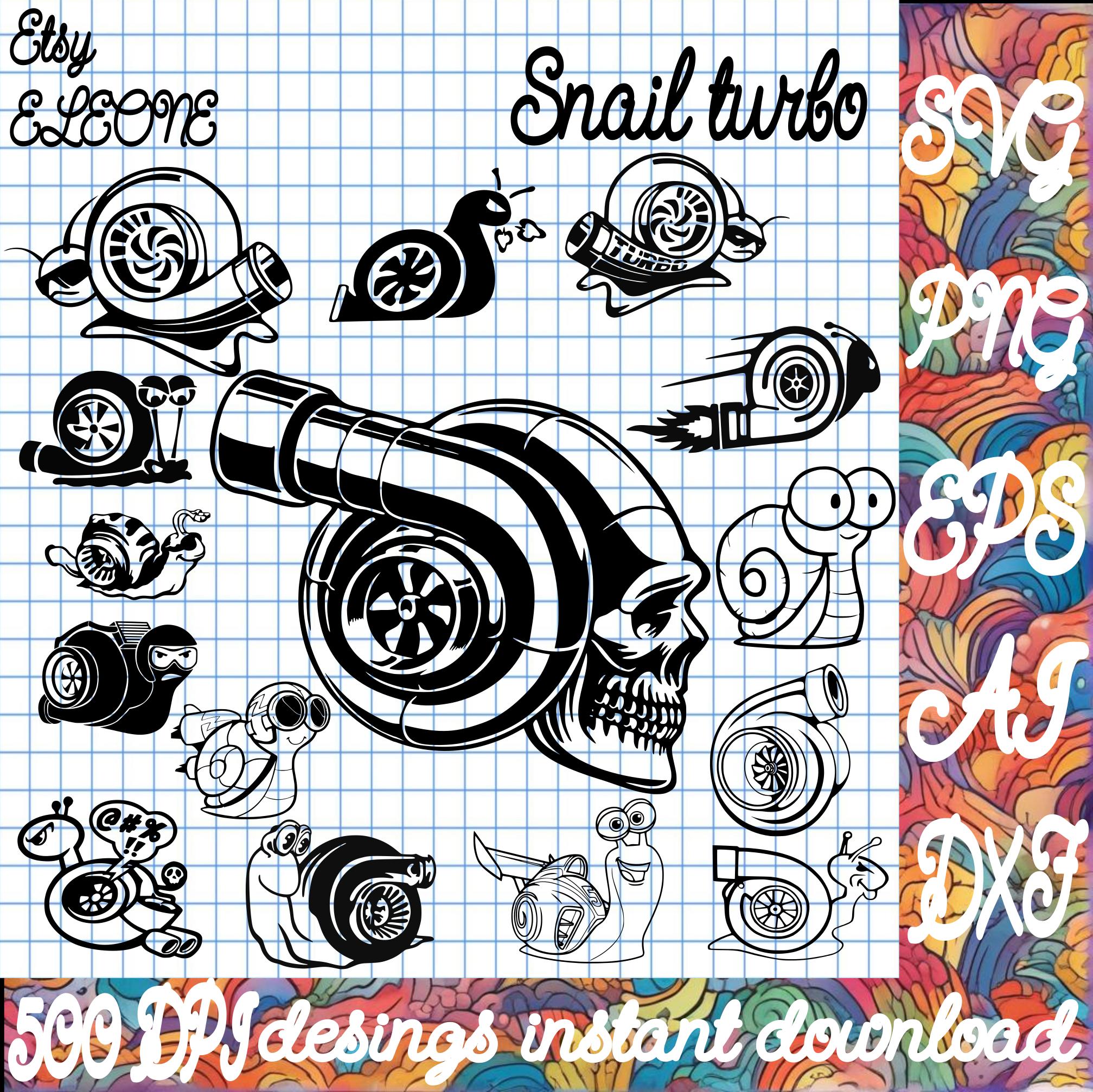 Snail Turbo Charger Logo Svg Design,car Racing,mechanic,motorcycle,auto ...