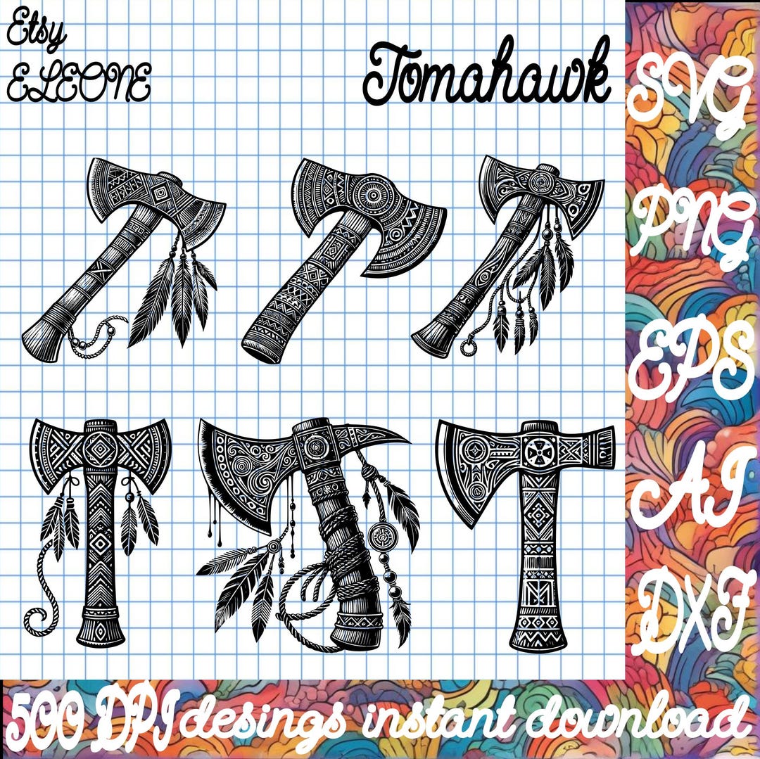 Tomahawk Ax Svg, Png, Dxf, AI, EPS Digital Cutting File Laser Cutting ...