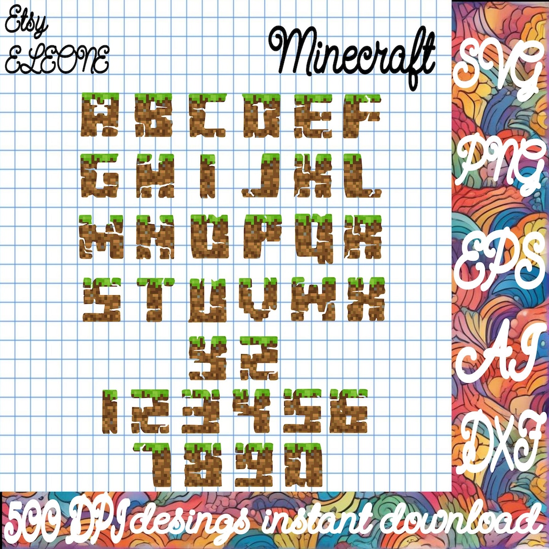 Minecraft SVG Bundle | Pixel Art Svg for Laser Cutting | Crafting Files ...