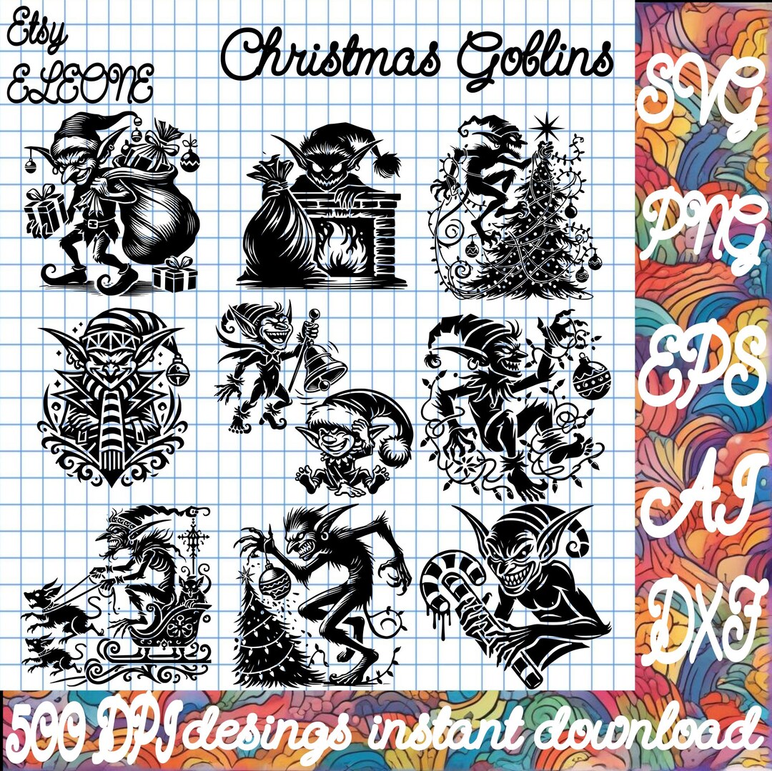 Christmas Goblins SVG Bundle | Digital Cutting Files for Cricut ...