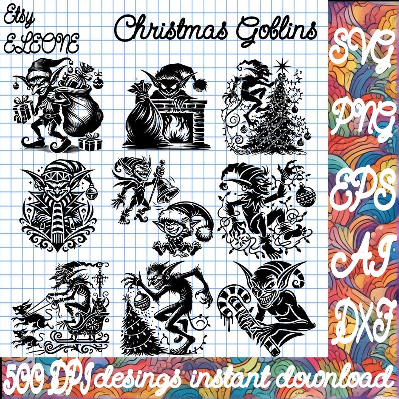 Christmas Goblins SVG Bundle | Digital Cutting Files for Cricut ...