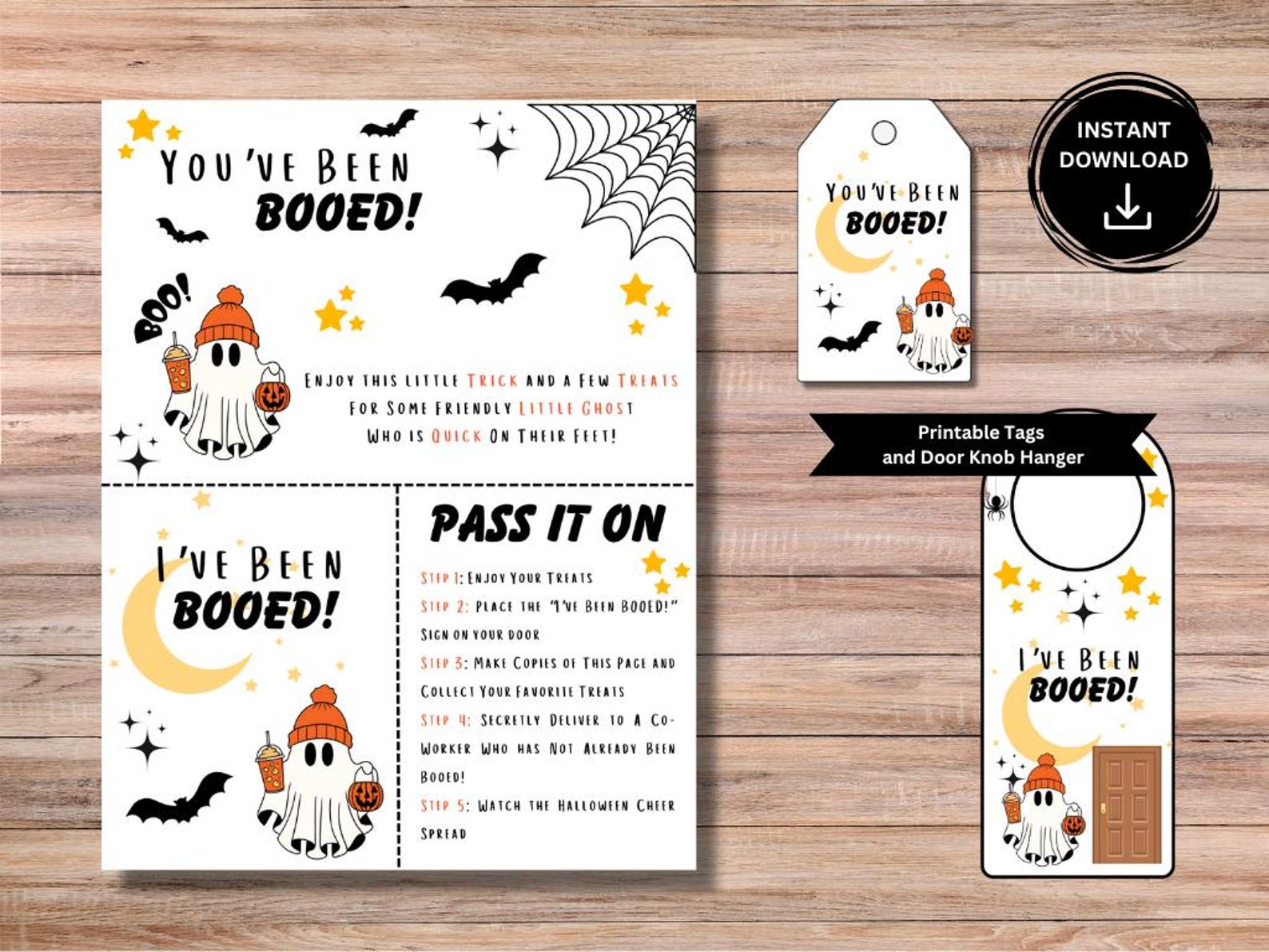 You've Been Booed DIGITAL DOWNLOAD Co-worker Halloween - Etsy