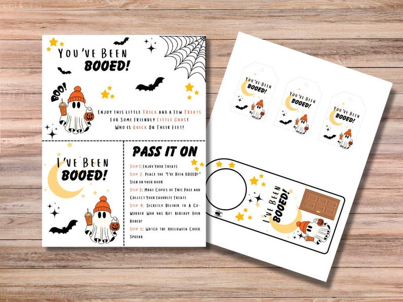 You've Been Booed DIGITAL DOWNLOAD Co-worker Halloween - Etsy