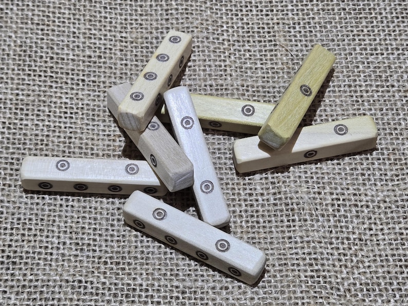 Long Dice (hardwood) - Historical/roman/medieval/larp Dice - Etsy