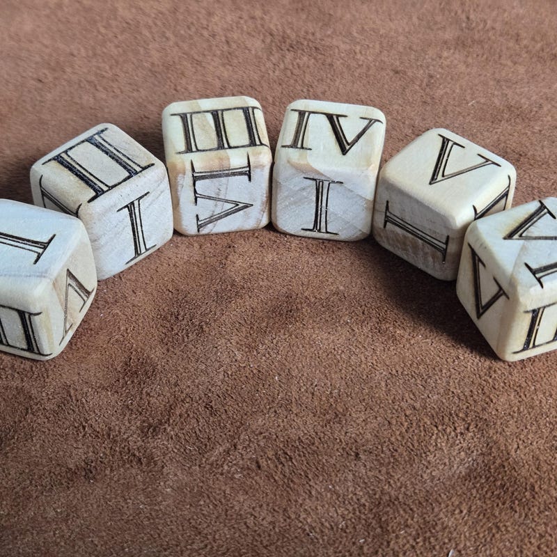 Dice Set Roman Numerals - Etsy
